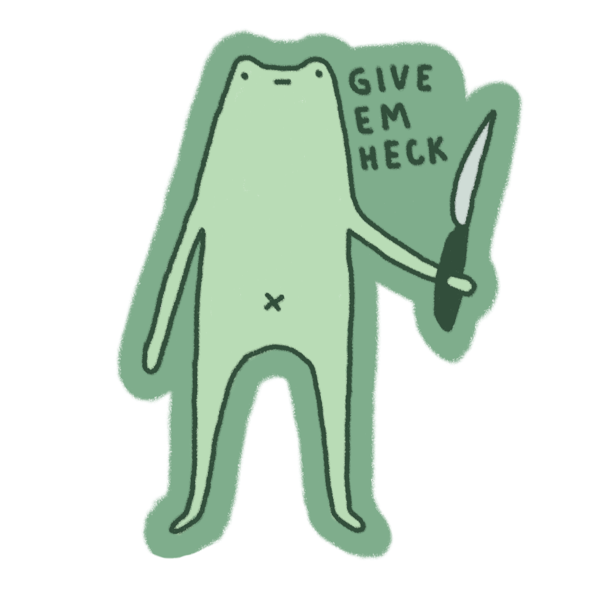 Give Em Heck Sticker – Julia Roblin